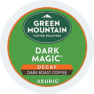 Green Mountain Coffee, Dark Magic Decaf, Single-Serve Keurig K-Cup Pods, Dark Roast, 96 Count (4 Boxes of 24 Pods)