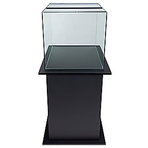 Aqueon Black Pedestal Aquarium Stand, 24" L X 24" W, 24 in