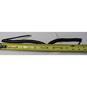 DIY-BizPhones 25-Pack of Gray 9' Ft Cisco Compatible Handset Receiver Cords IP Phone 7800 7900 8800 SPA Series 7841 7861 7940 7941 7942 7945 7960 7961 7962 8811 8841 8851 Charcoal Curly Coil Lot