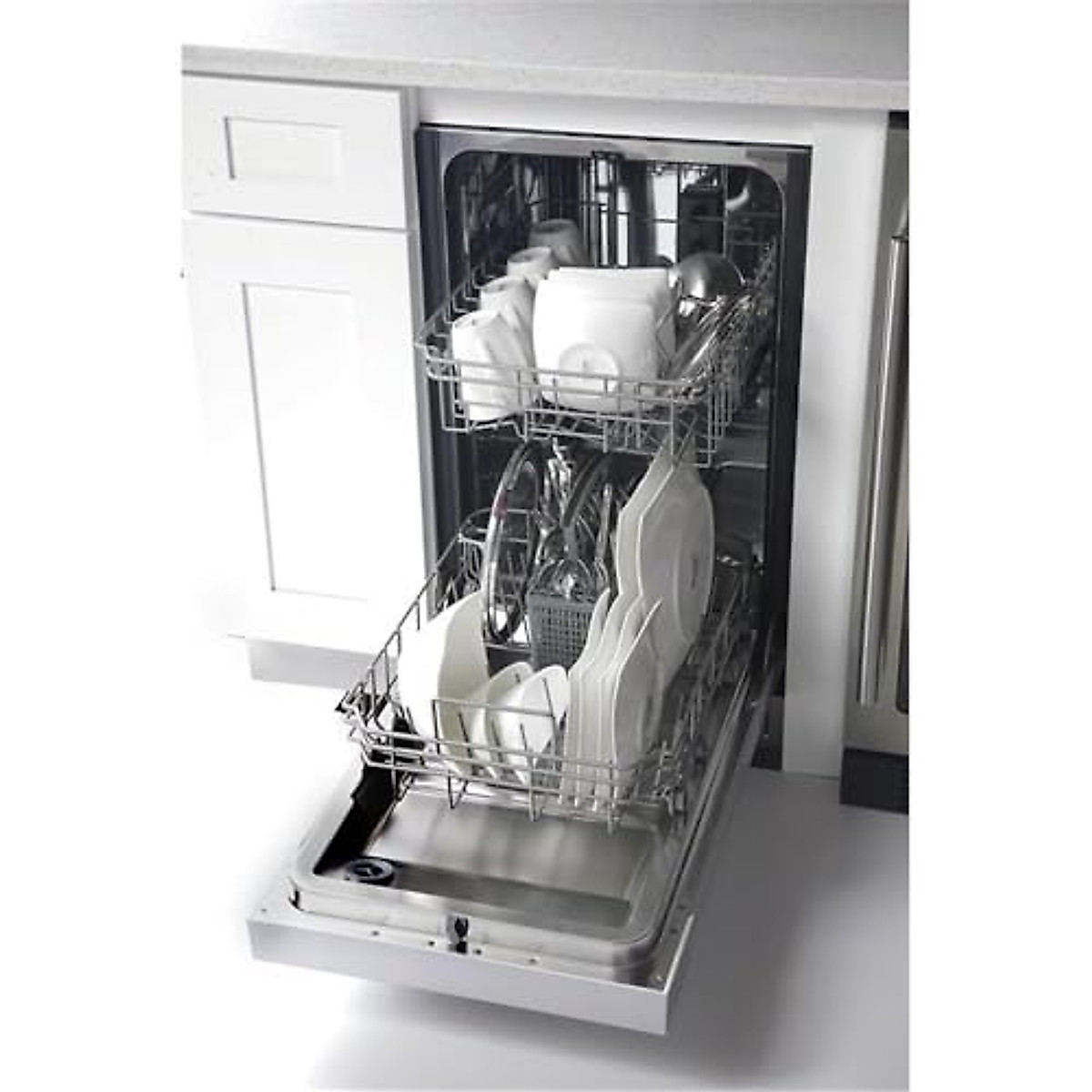 Kucht K7740D Professional 18" Front Control Dishwasher, Stainless Steel