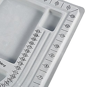 Nofaner Bead Design Board, Bead Board Necklace Beading Jewelry Organiser Tray Design DIY Craft Tool, Necessary Tool for Professional to String Beads