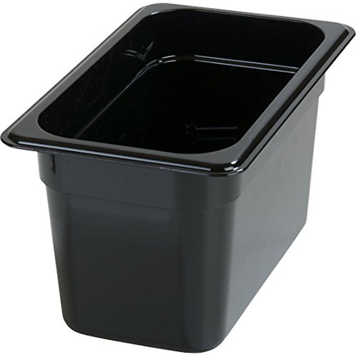 Carlisle FoodService Products 3068203 StorPlus Fourth Size Food Pan, Polycarbonate, 6" Deep, Black