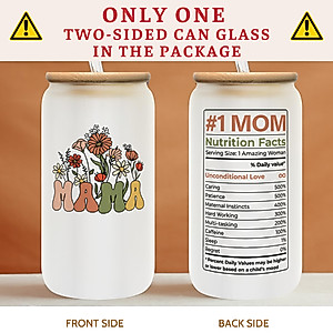 Gifts for Mom from Daughter Son - Mom Birthday Gifts, Birthday Gifts for Mom - Mothers Day Gifts for Mom, Mom Christmas Gifts - Mom Gifts, Mama Mother Gifts, New Mom Gifts for Women - 16 Oz Can Glass