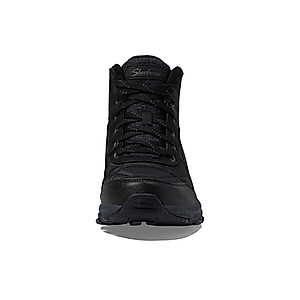 Skechers Women's Hillcrest-New Traveler Hiking Boot, Black/Black, 9