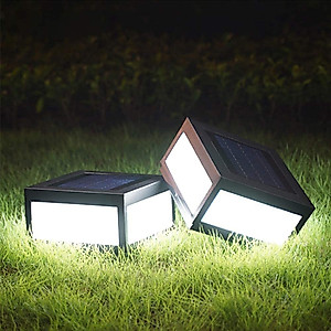 ZHUANYIYI Solar Lights Outdoor,Modern Waterproof Villa Garden Gate Lights,Aluminum Lamp Body,Waterproof and Rustproof,for Home Garden