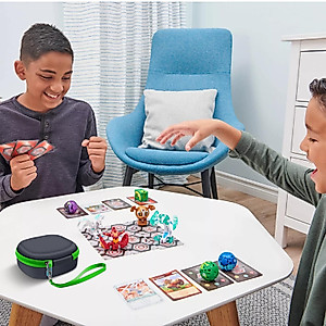 Toy Organizer Storage Case Compatible with Bakugan Figures, for BakuCores and Armored Alliance, Geogan Rising Battle Action Figure Carrying Storage Holder (Box Only) - Green