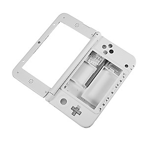 Longzhuo Full Housing Case, Cover Shell Repair Parts Complete Fix Replacement Kit for Nintendo 3DS XL(White)