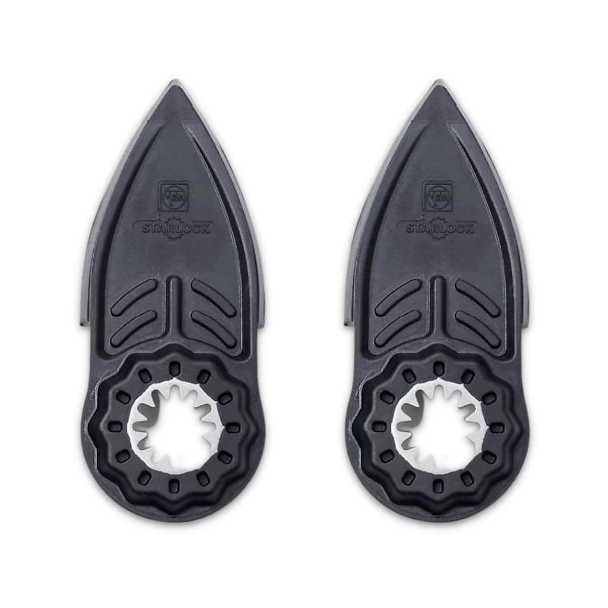 Fein Finger Sanding Pad with Hook & Loop Attachment - Precision Sanding for Tight, Intricate Spaces, Protective Backing Plate, Starlock, 2-Pack - 63806159220