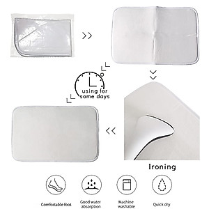 Marble Painting with Rose Gold Glitter Mats Bathroom Rugs Soft Bath Rugs Non Slip, Washable Cover Floor Rug Absorbent Carpets Floor Mat Home Decor for Kitchen Bedroom(30x18)