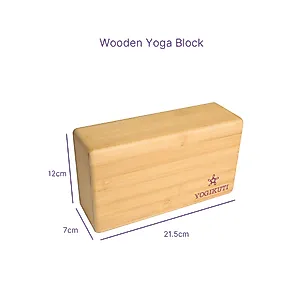 Yoga Block Solid, Pune Yogikuti Solid Wooden Yoga Block, Yoga accessories, Block for Yoga