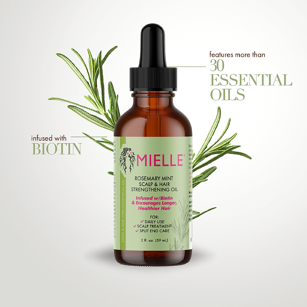 Mielle Organics Rosemary Mint Scalp & Hair Strengthening Oil and Babassu & Mint Deep Conditioner Bundle