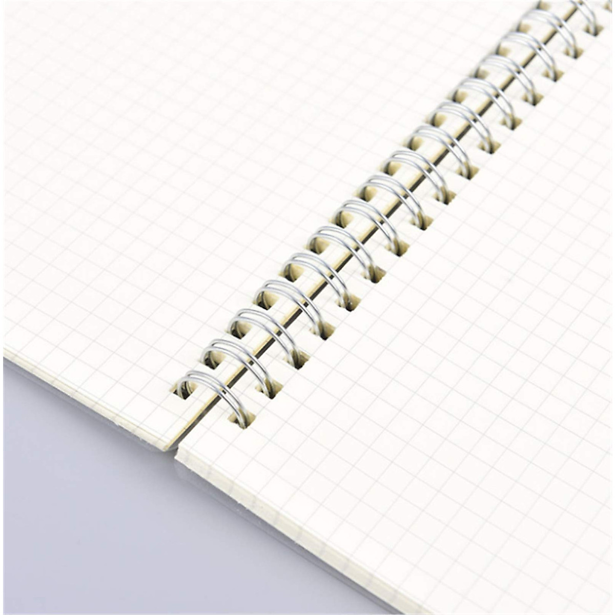 Yansanido 6 Pcs A6 Graph Paper Clear Hardcover Spiral Notebooks Journals Planner 5.7 Inch x 4.1 Inch 160 Pages (80 Sheets) Thick Paper (Grid 6 Pcs)