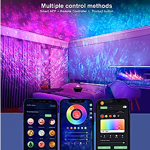 YETHKE Star Projector Galaxy Night Light Projector for Kids Adults, with WiFi Smart App Control and Bluetooth Music Speaker, Remote Control, Galaxy Projector for Bedroom/Decoration/Birthday/Party
