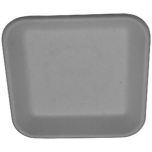 PrimeWare Tray-14S Natural Molded Fiber Mini Tray, 6" Length x 6" Width x 7/8" Height (Case of 500)