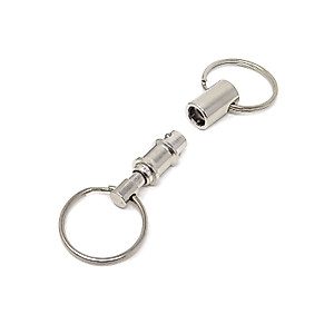 Honbay 10PCS Detachable Pull Apart Key Rings Keychains Heavy Duty Dual Key Ring Snap Lock Holder