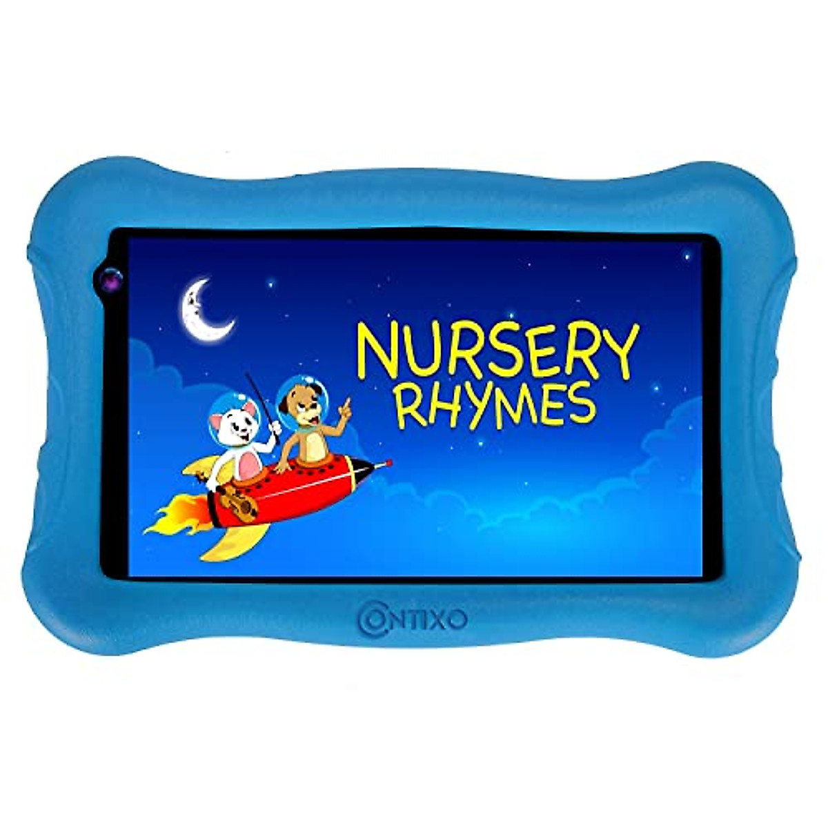 Contixo Kids Tablet V10+, 7-inch HD, Ages 3-7, Toddler Tablet with Camera, Parental Control, Android 10, 32GB, WiFi, Learning Tablet for Children with Teacher's Approved Apps and Kid-Proof Case, Blue