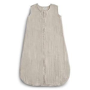 mushie Baby Wearable Blanket | 100% Organic Cotton Muslin | Sleeping Bag for Infants (Fog)