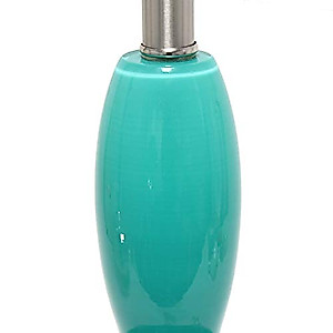 Elegant Designs LT3315-TEL Contemporary Curved Glass Table Lamp, Teal