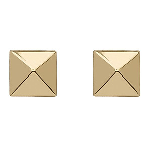 PalmBeach 14K Yellow Gold Pyramid Stud Earrings (8x8mm)