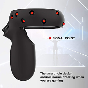 KIWISMART Touch Controller Grip Cover & Knuckle Strap for Oculus Quest/Oculus Rift S Touch Controller Grip Accessories with Adjustable Wrist Strap (Not for Oculus Quest 2)