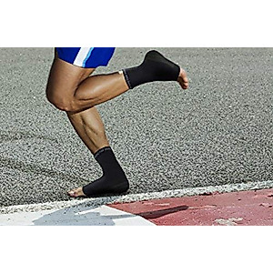 Doctor Developed Copper Foot Sleeves/Plantar Fasciitis Socks (Pair) and Doctor Written Handbook -Guaranteed Relief for Plantar Fasciitis, Heel Support & Ankle Conditions (Black, 2XL)