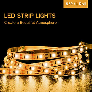 WAMPAT 2-in-1 TV Stand for 100+ Inch TV, Farmhouse & Industrial Media Entertainment Center w/Sliding Mesh Doors, Rustic TV Console w/Storage Shelves&Yellow LED Lights for Living Room, Antique White