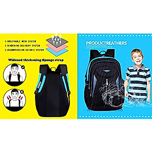 Waterproof School Bag Durable Travel Camping Backpack for Boys and Girls