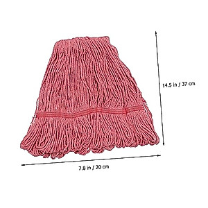 KALLORY 1pc Replacement Mop Pads Industrial Mop Thin Headband Sponge Mops Floor Mops Microfiber Spray Mop Practical Mop Cloth Mop Cloth Replacement Cleaning Mop Cloth Mop Head Red Supplies