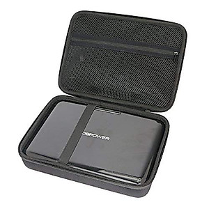 Khanka Hard Travel Case Replacement for DBPOWER 11.5" / 12" Portable DVD Player, Case Only (Black)