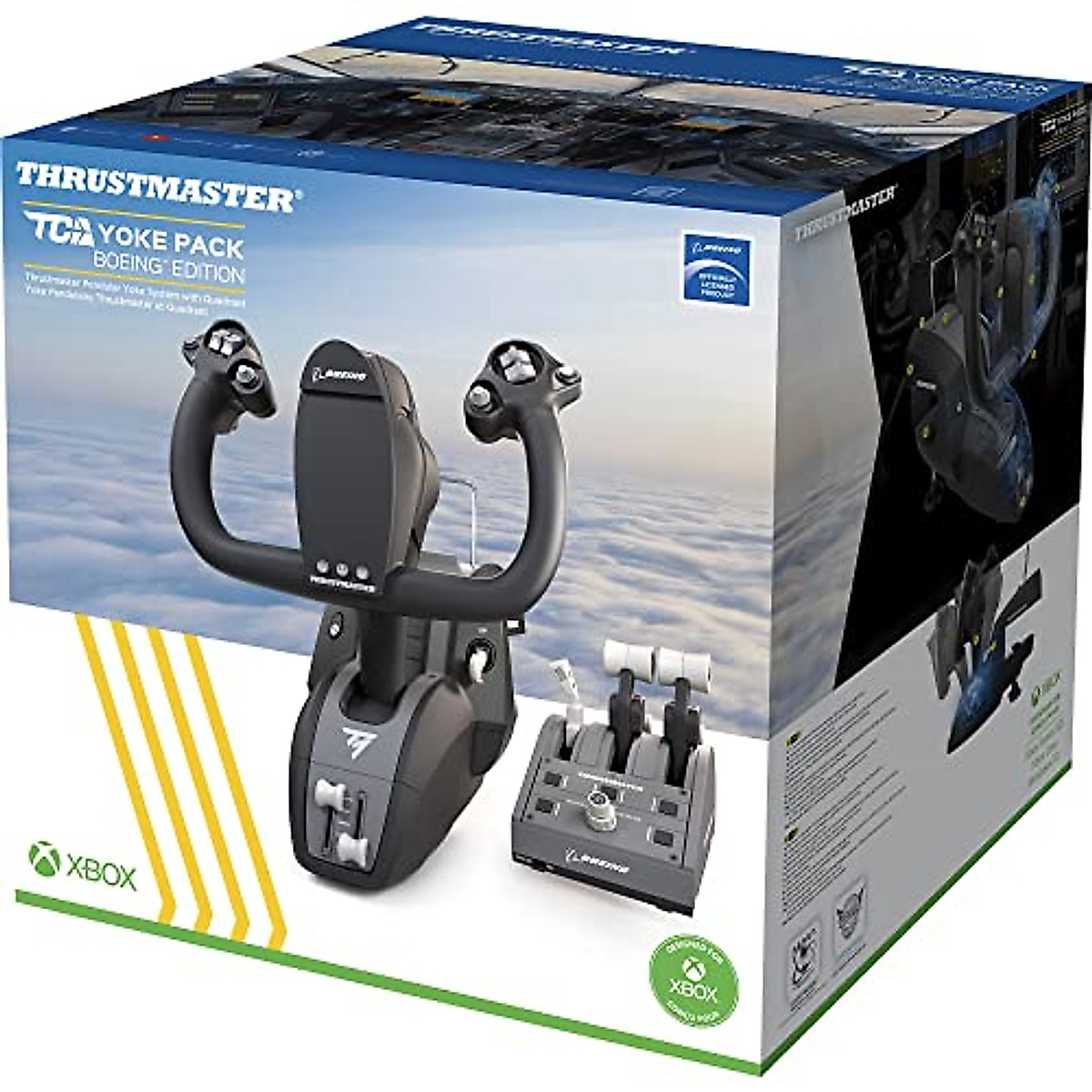 ThrustMaster TCA Yoke Pack Boeing Edition - Officially Licensed by Boeing for Xbox Series X|S/Xbox One/PC