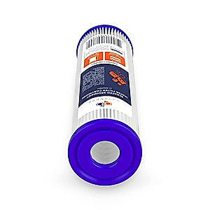 Aquaboon 1 Micron 10" x 2.5" Pleated Sediment Water Filter Cartridge | Universal Replacement for Any 10 inch RO Unit | Compatible with R50, 801-50, WFPFC3002, WB-50W, WHKF-WHPL, 4-Pack