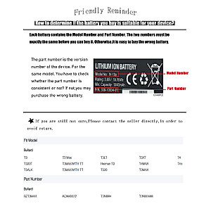 BCXY BZTAX Battery Replacement for Bullard T3 T3 Max T3LT T3XT T4 T320T TAXWITH TT Heiman T3 T4MAX T4n T3ALK TAXWITH-TT T320 Tax ACAM0022 T3NIMH T3NI00688 Battery