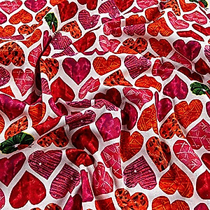 Andover The Very The Very Hungry Caterpillar I Love You Large Hearts Red Fabric By The Yard