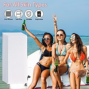 Wax Strips for Hair Removal, 300 Pieces SEPGLITTER 2.8 x 7.9 Inch Non Woven Waxing Strips Face Wax Paper Strips for Women Facial Body Arms Legs Hair Cleaning and Remover