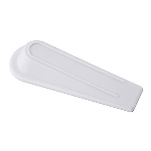 FASTENER TREE 4 Pack Door Stop Wedge, White Door Wedge Stoppers Rubber Door Holder Works on Tile, Concrete, Carpet, Wooden Floor 1" High
