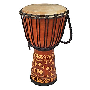 Djembe Standard linecarv, 24" tall, 12" head, NK149