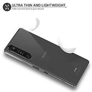 Olixar Clear Case for Sony Xperia 1 III - Silicone Gel TPU Flexible - Ultra Thin - Slim Protection - Wireless Charging Compatible - Shockproof Phone Cover - Crystal Clear