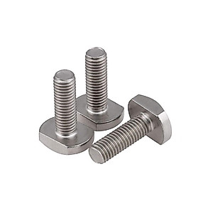 qfkj Bolt M5 M6 M8 M10 M12 M16 Bolts for T-Slot Stainless Steel T Bolt T Screw Square Bolts T-Head Screw Chute T-Bolt Durable (Dimensions : M8x20 5PCS)