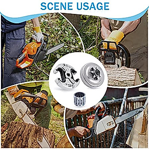 Adefol .325 7T Clutch Drum Bearing Kit for Husqvarna 455 460 Rancher Chainsaw Replacement Parts for 537291702