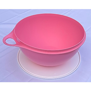 Generic Thatsa Bowl Medium Plastic Food Storage Container, 4.5 Liter/19 Cup Capacity, Airtight & Leak-Proof Lid, Pink