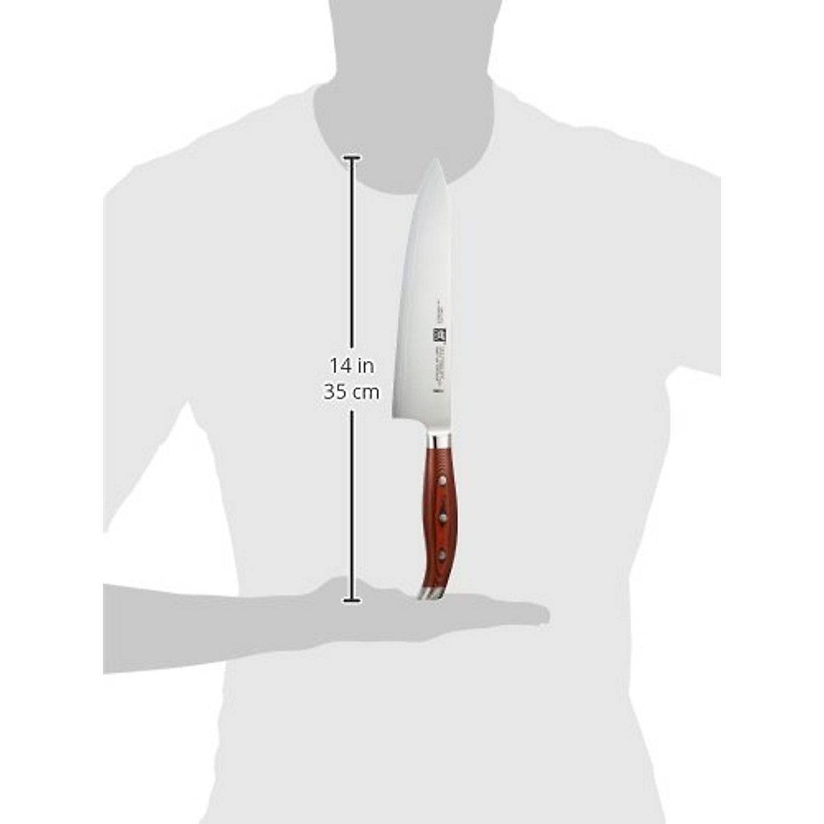 ZWILLING J.A. Henckels Twin Cermax MD67 Damascus Chef's Knife Red 30881-206