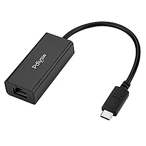 USB C to Ethernet Adapter, RJ45 to USB C Thunderbolt 3/Type-C Ethernet LAN High Speed Network Adapter, Compatible for MacBook Pro 2020/2019/2018/2017, MacBook Air, Dell XPS and More