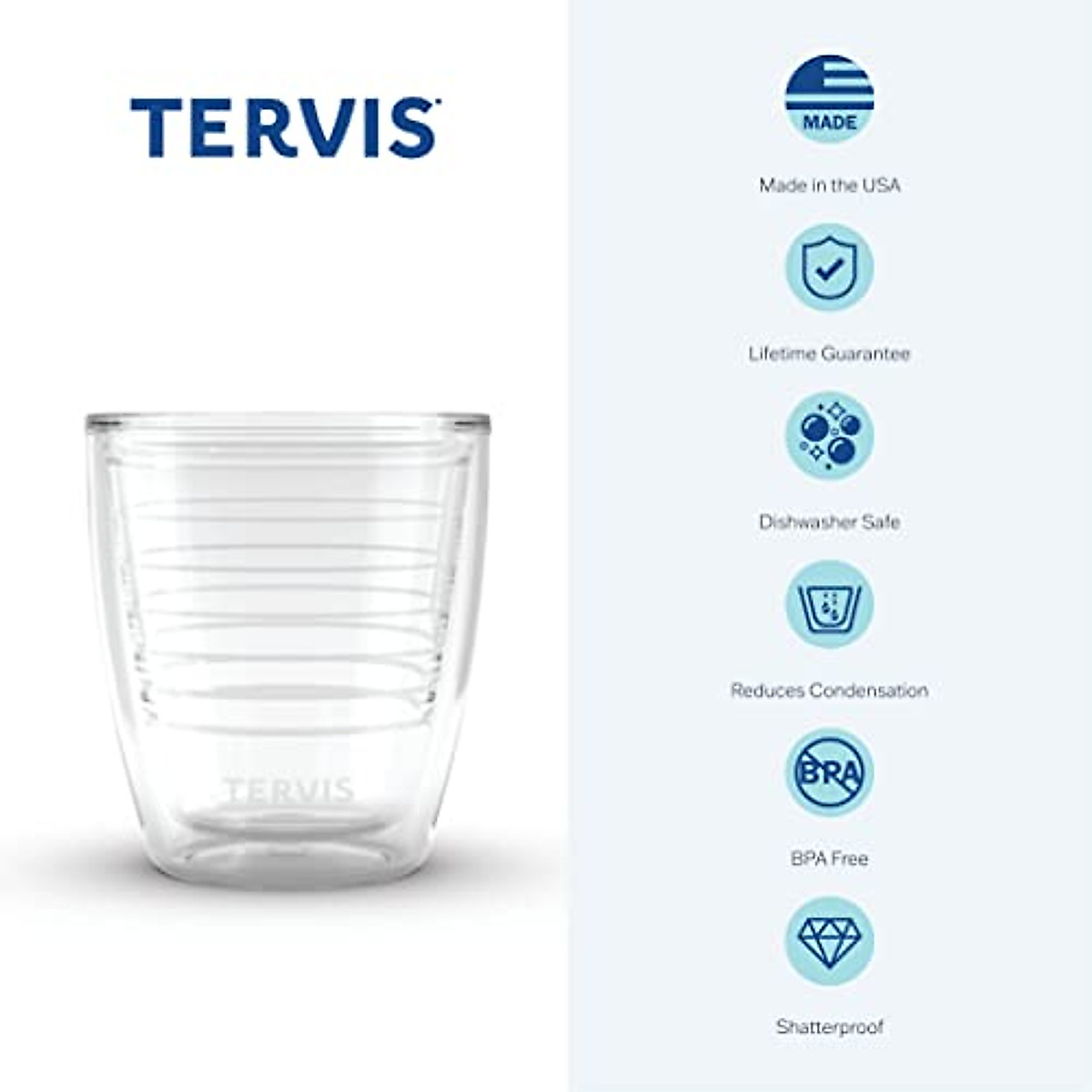 Tervis Beachcomber Collection Shanka Shell Made in USA Double Walled Insulated Tumbler Travel Cup Keeps Drinks Cold & Hot, 12oz, Shanka Shell