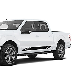 Mountain Stripes Decals Stickers Graphics Compatible with Ford F150 all Generations (2900B)
