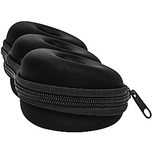 WATCHPOD Triple Watch Travel Case Storage Organizer For 3 Watches | Tough Portable Protection w/Zipper Fits All Wristwatches & Smart Watches Up To 50mm (Black)