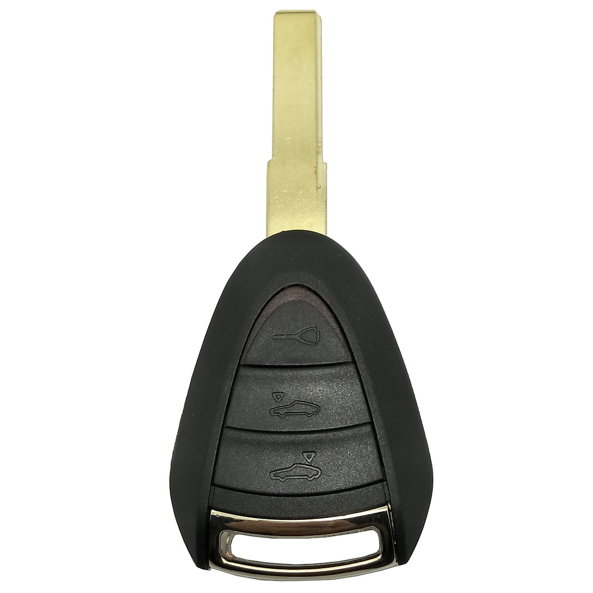 3 Buttons Replacement Key Fob Cover Case fit for Porsche 911 Cayman Boxster Carrera GT Remote Key Fob Shell (3Buttons)