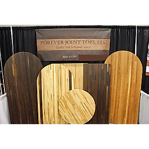 Forever Joint Hickory Butcher Block Kitchen Island Top - 1.5" x 36" x 48"