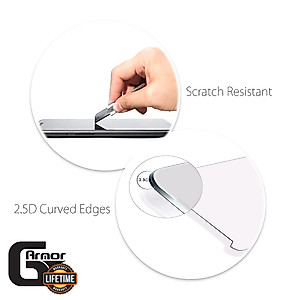 G-Armor 2 Pack Screen Protector for iPhone 8, iPhone 7, iPhone 6s and iPhone 6 - Tempered Glass Screen Saver, Phone Case Friendly, Lifetime Replacement, Protective Screen Cover for 4.7 Inch iPhones