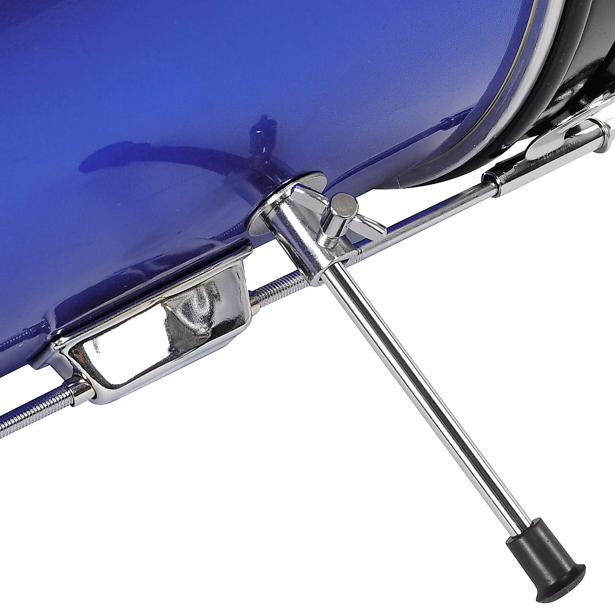 AW 12" 3 Piece Drum Set Kit with Bass Drum Cymbal 4Pcs Drumstick Pedal Throne Stool Age 8-12 Kids Beginner Drum Set