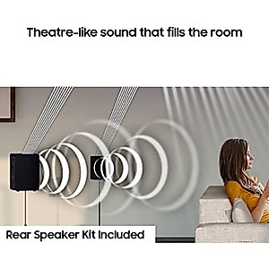 SAMSUNG HW-B57C B-Series 4.1ch Soundbar w/Dolby Audio/DTS Virtual X, Game Mode, Wireless Bluetooth TV Connection, Rear Speaker Kit & Subwoofer Included